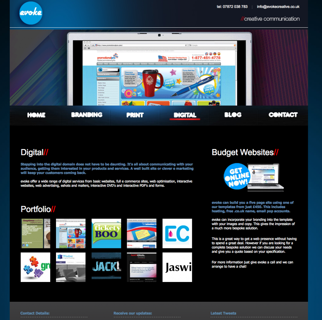 Working with Evoke Creative | Jack Sowdens Web Design & Development Blog